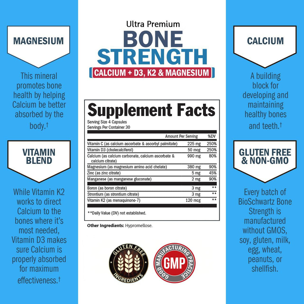 Daily calcium support for adults