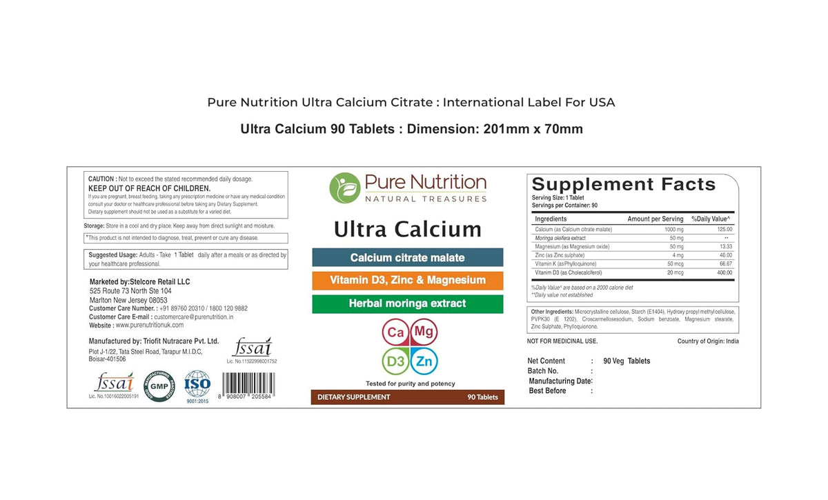 Daily calcium support with Vitamin D3