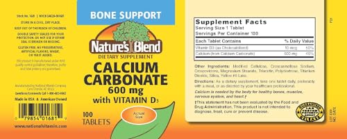 Daily calcium tablets for optimal wellness