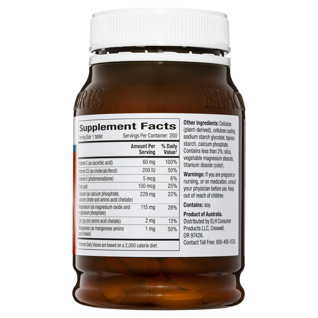 Daily calcium tablets for strong bones