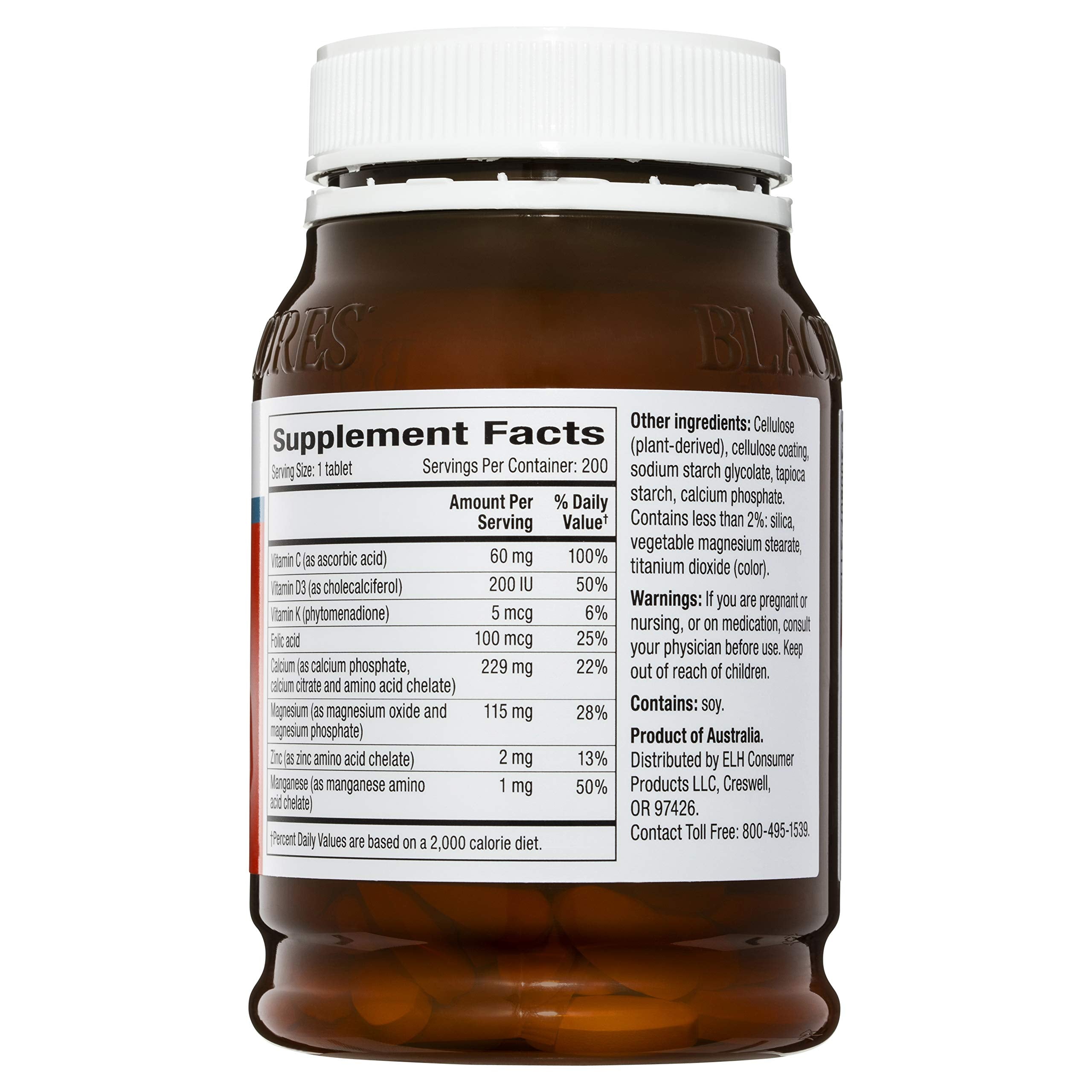 Daily calcium tablets for strong bones