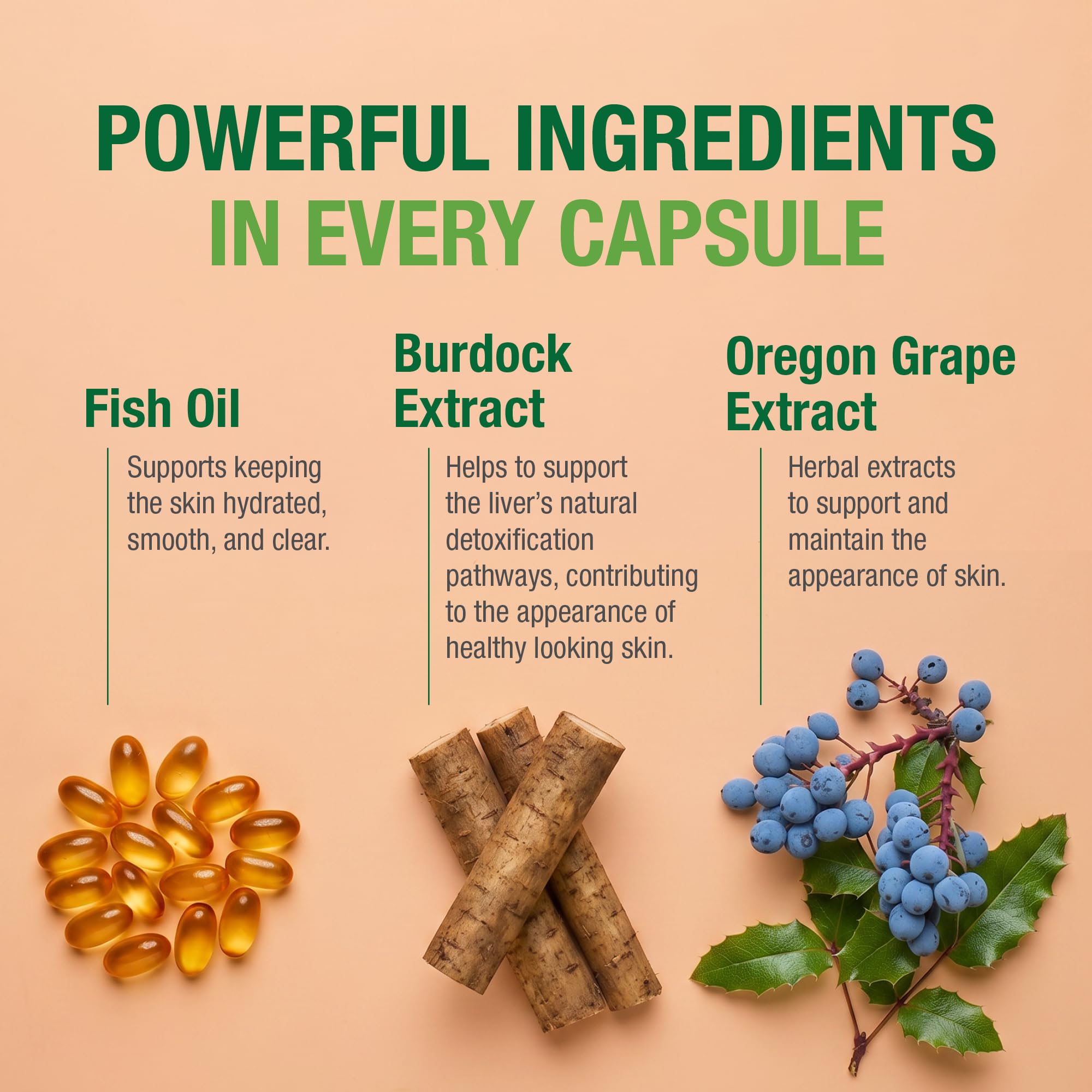Daily capsules for glowing complexion