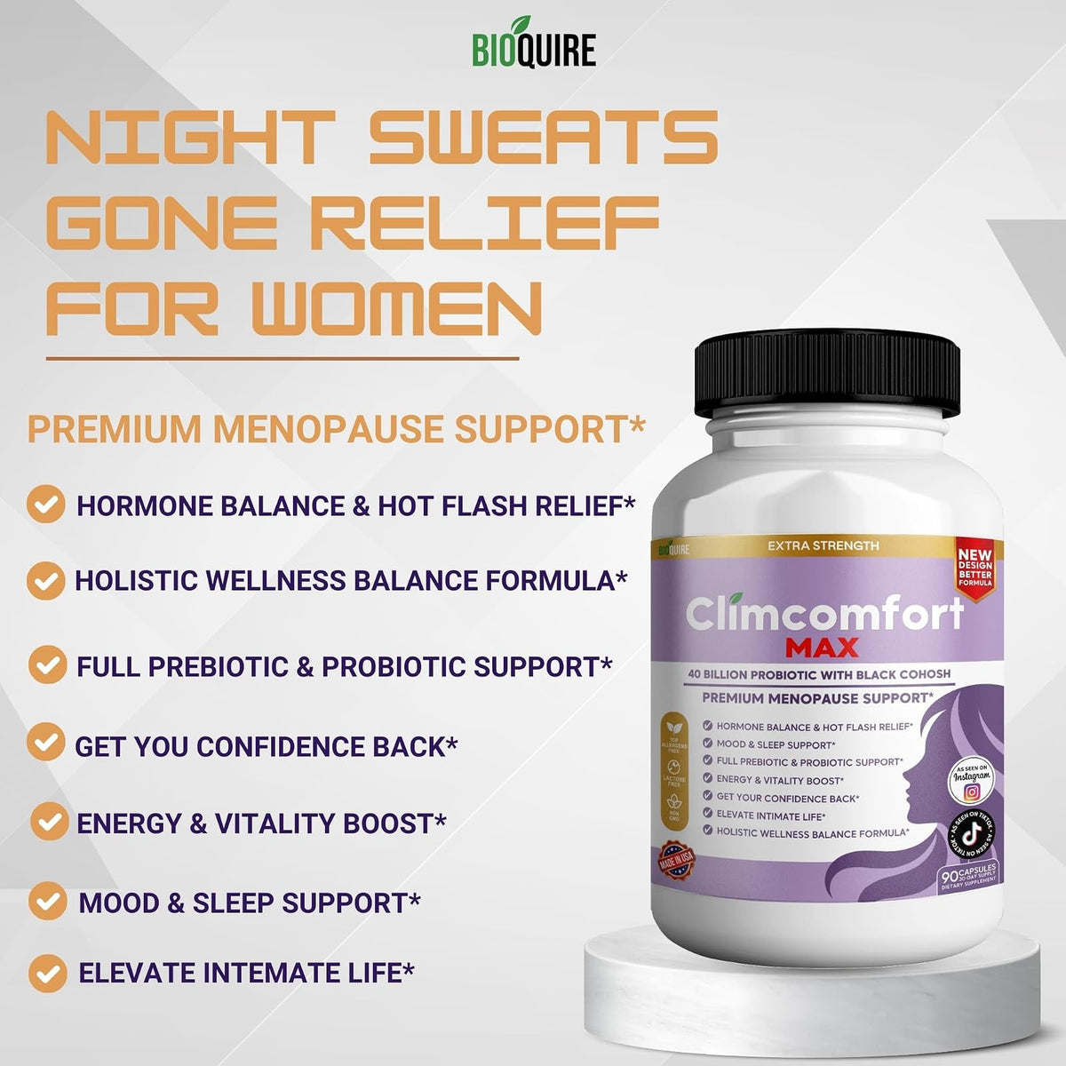daily capsules for menopause comfort