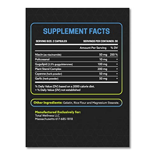 Daily cholesterol management vitamins