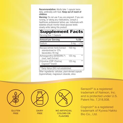 daily cognitive booster with blended supplements
