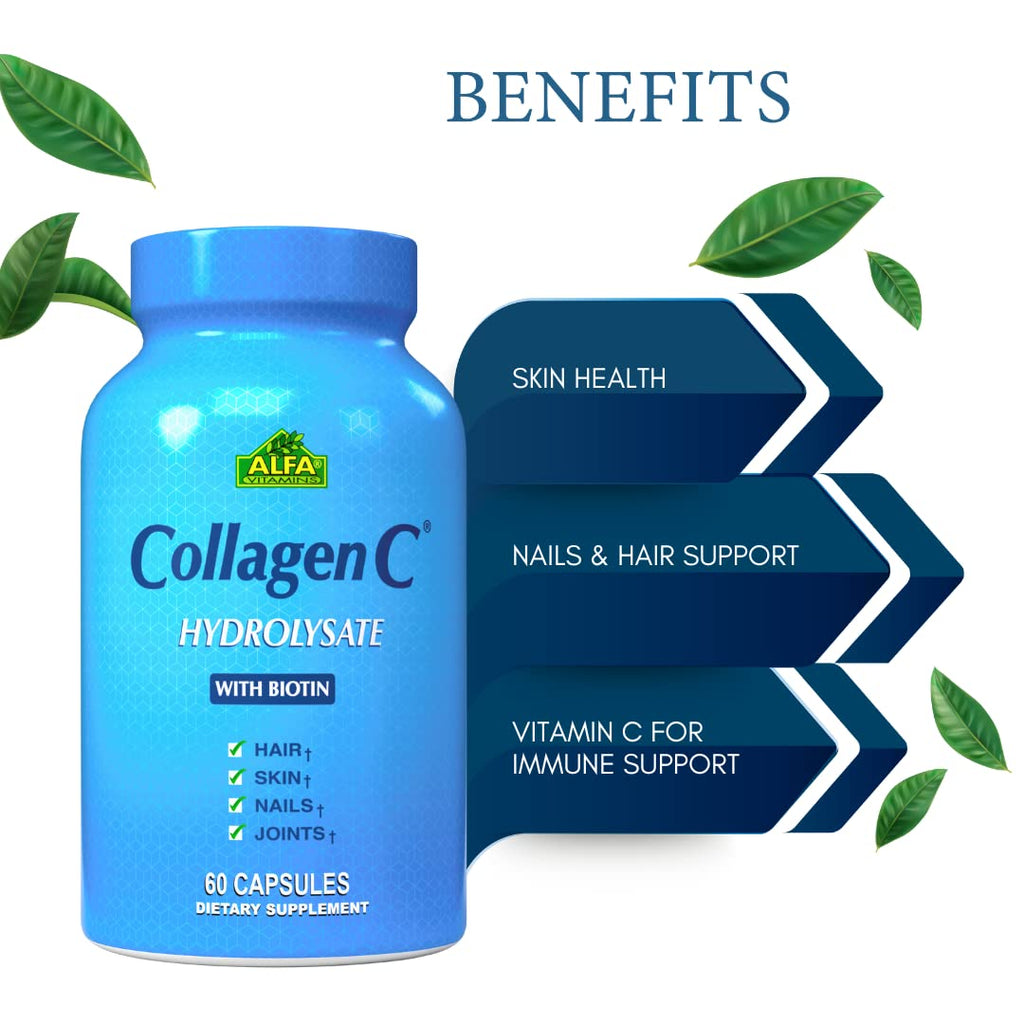 Daily collagen supplement for healthy hair