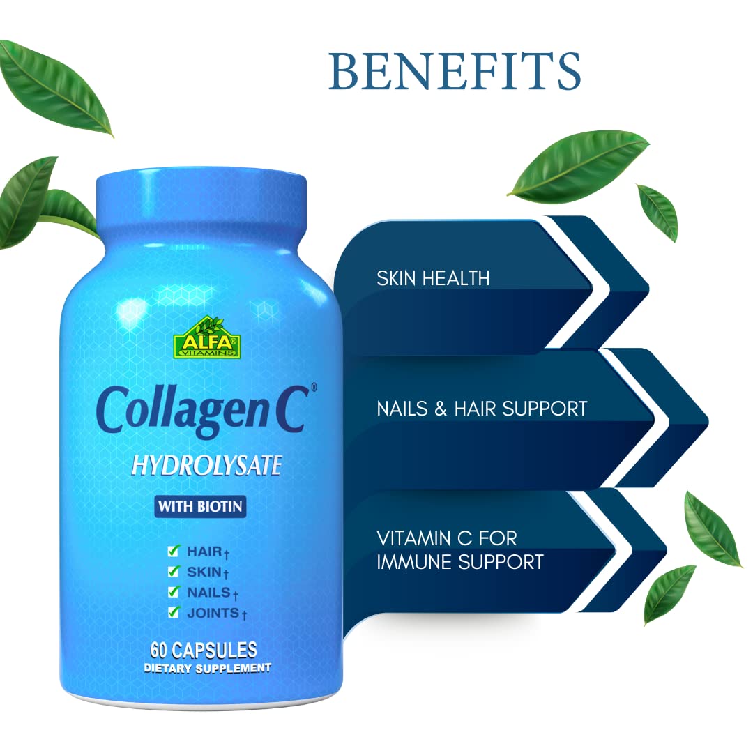 Daily collagen supplement for healthy hair