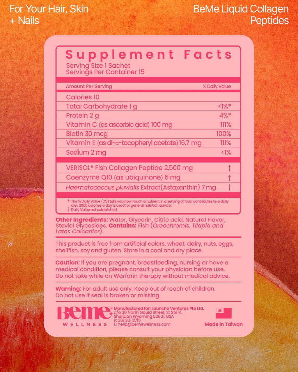 daily collagen supplement sachets