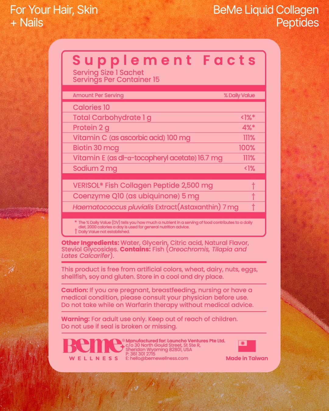 daily collagen supplement sachets