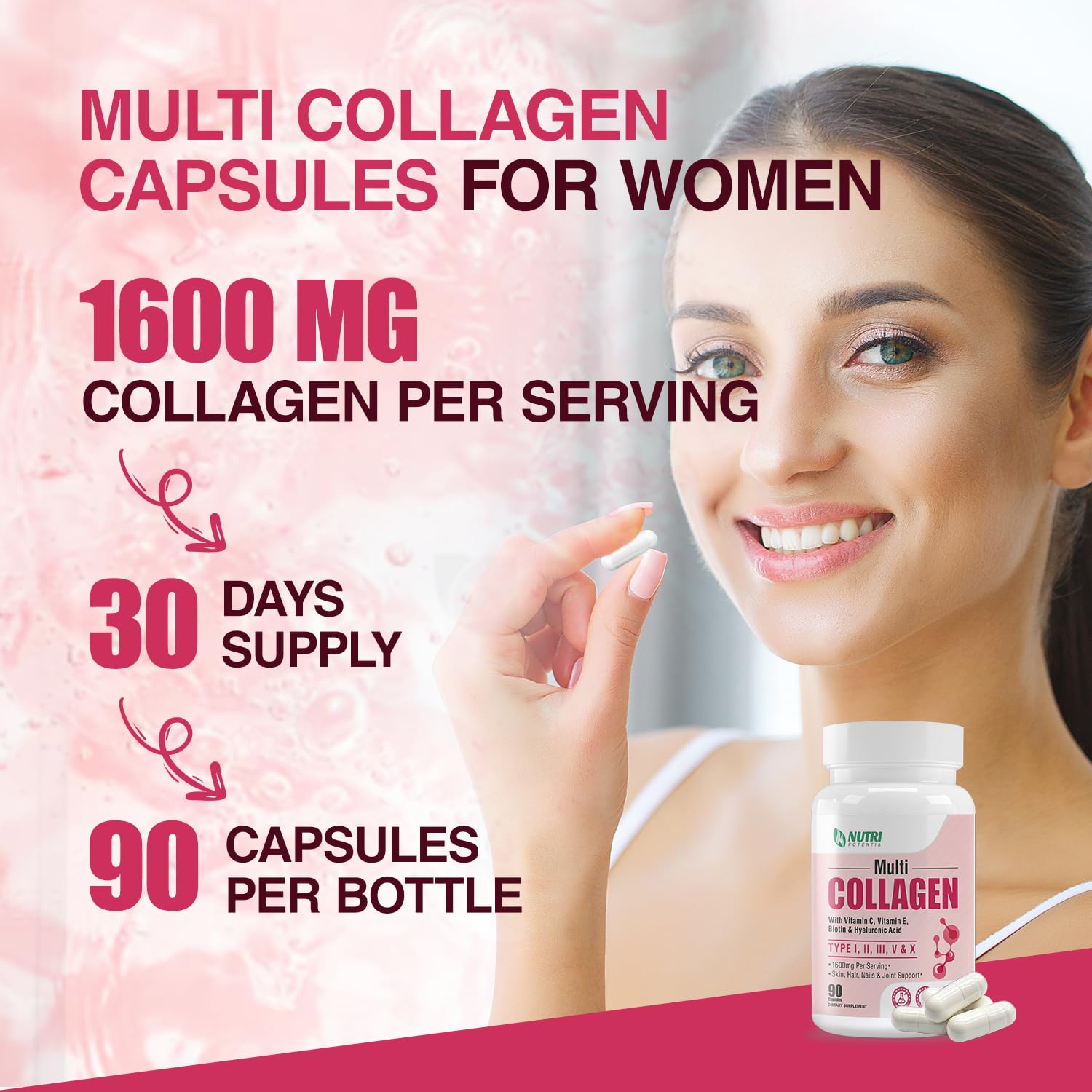 Daily collagen support for overall wellness