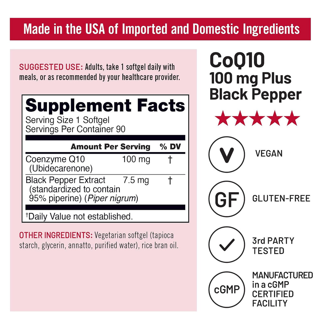 Daily CoQ10 support for vitality