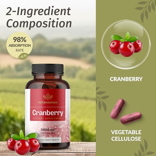 Daily cranberry capsules for vitality
