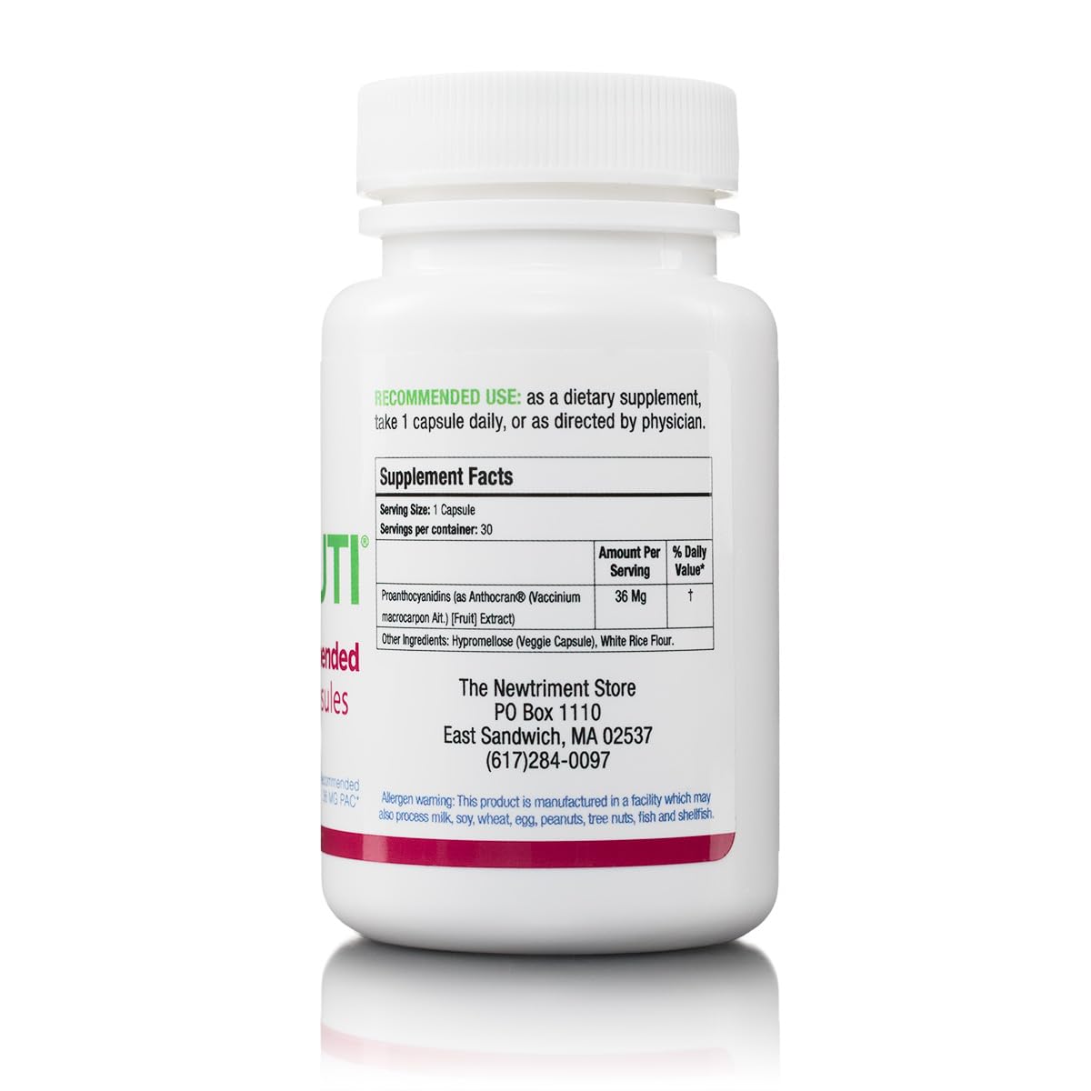 Daily cranberry capsules for wellness