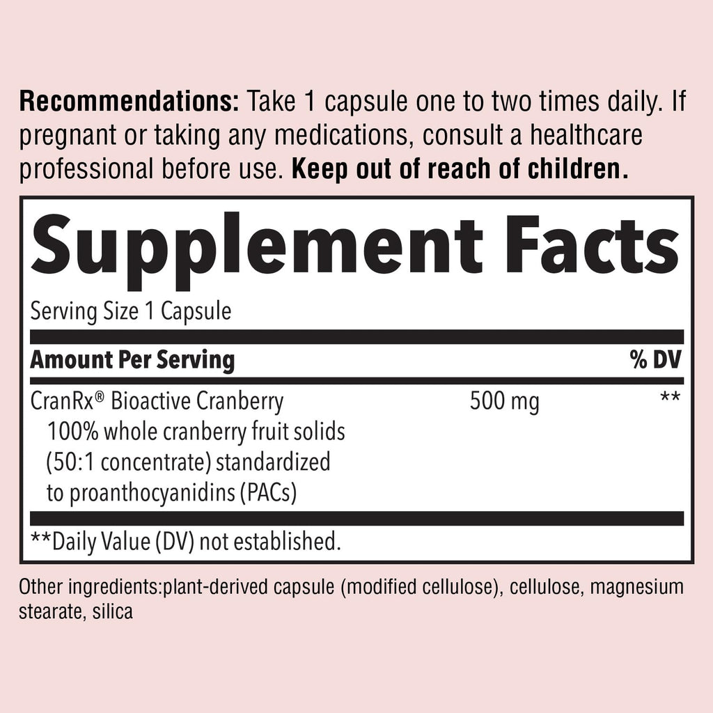 Daily cranberry extract for bladder wellness