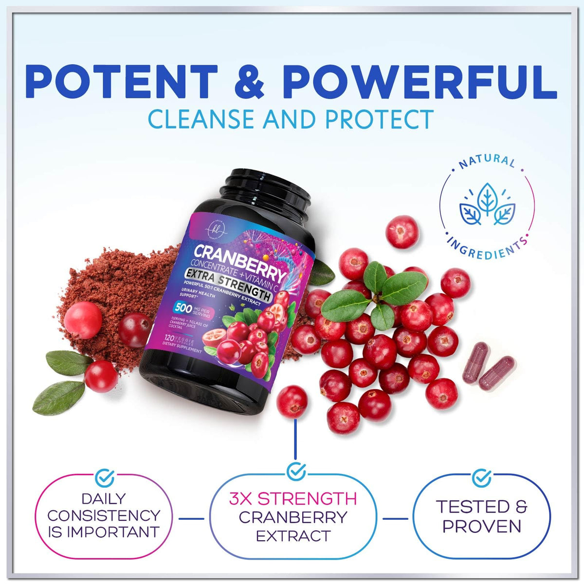 Daily cranberry extract for women