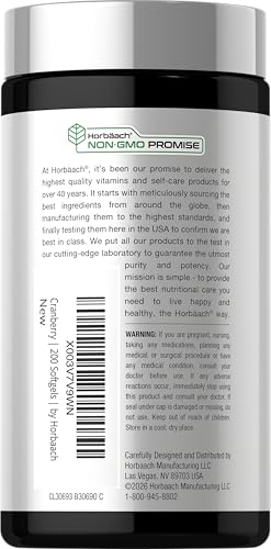 Daily cranberry softgels for men and women