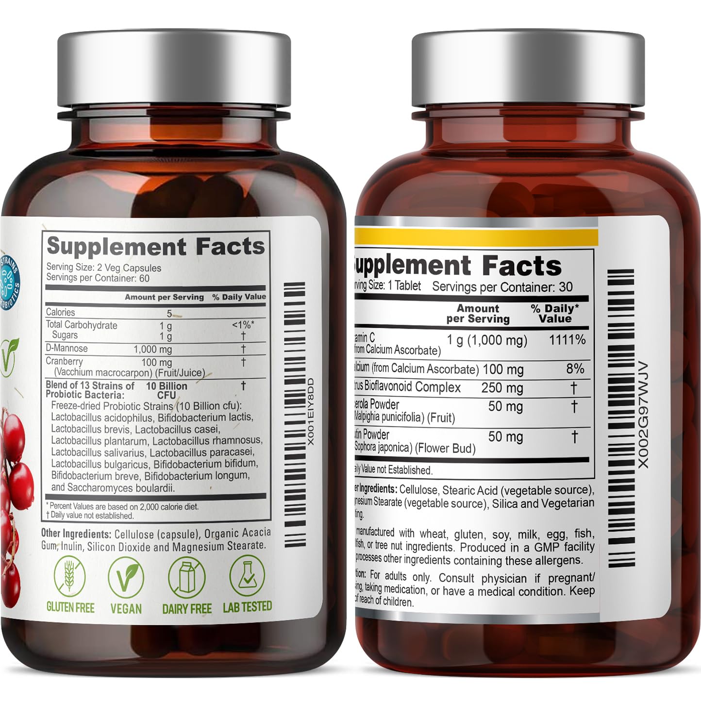 Daily cranberry supplement for women