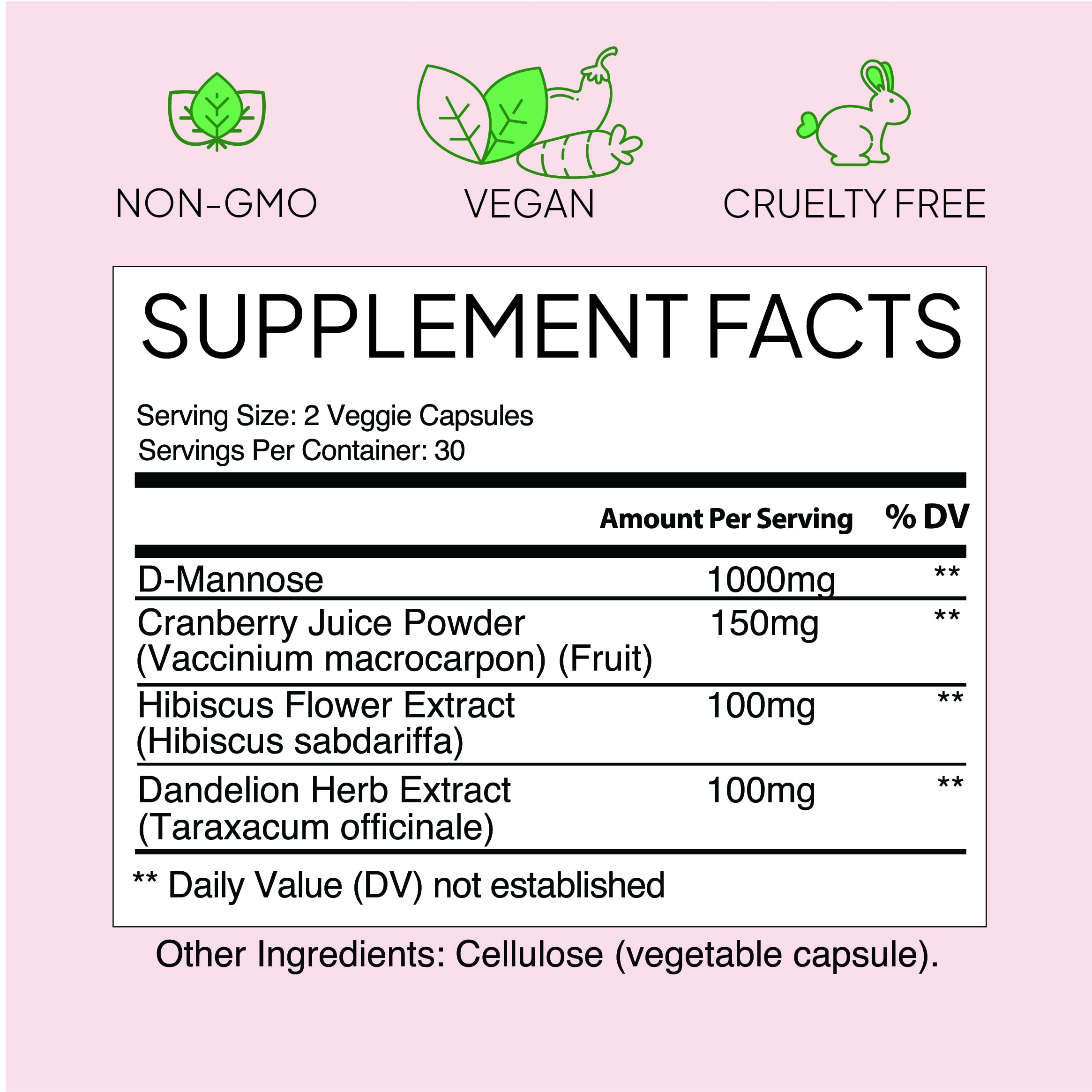 Daily cranberry supplement for women