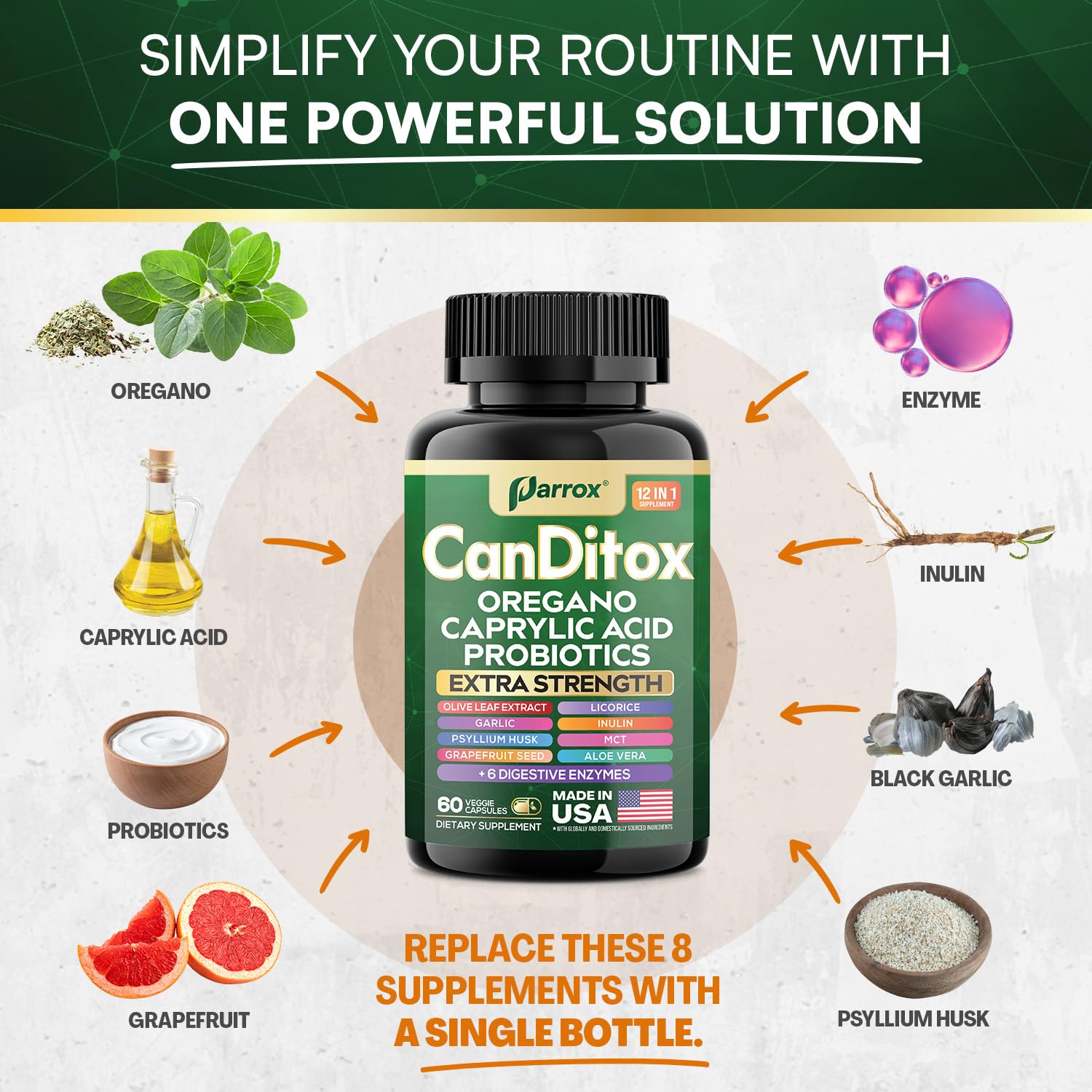 Daily detox supplement for vitality