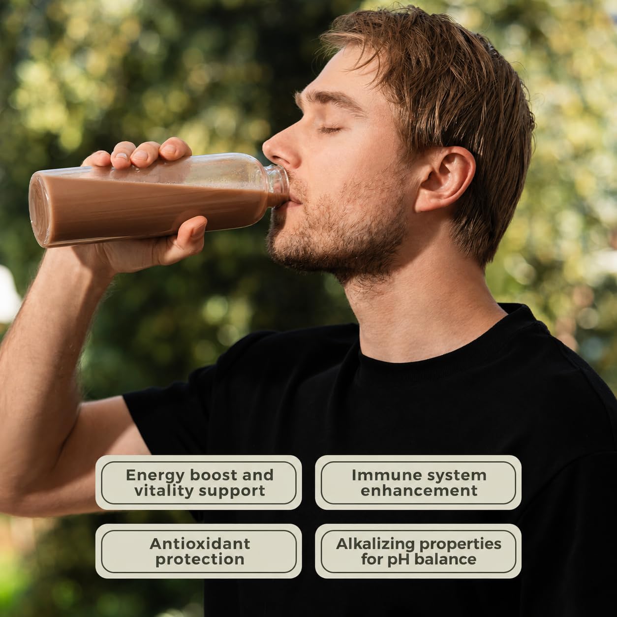 Daily detox support with super greens