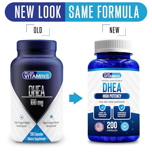 Daily DHEA capsules for overall health