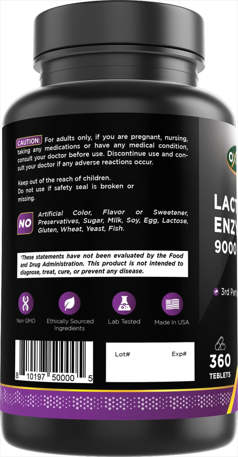 daily digestive aid lactase enzyme