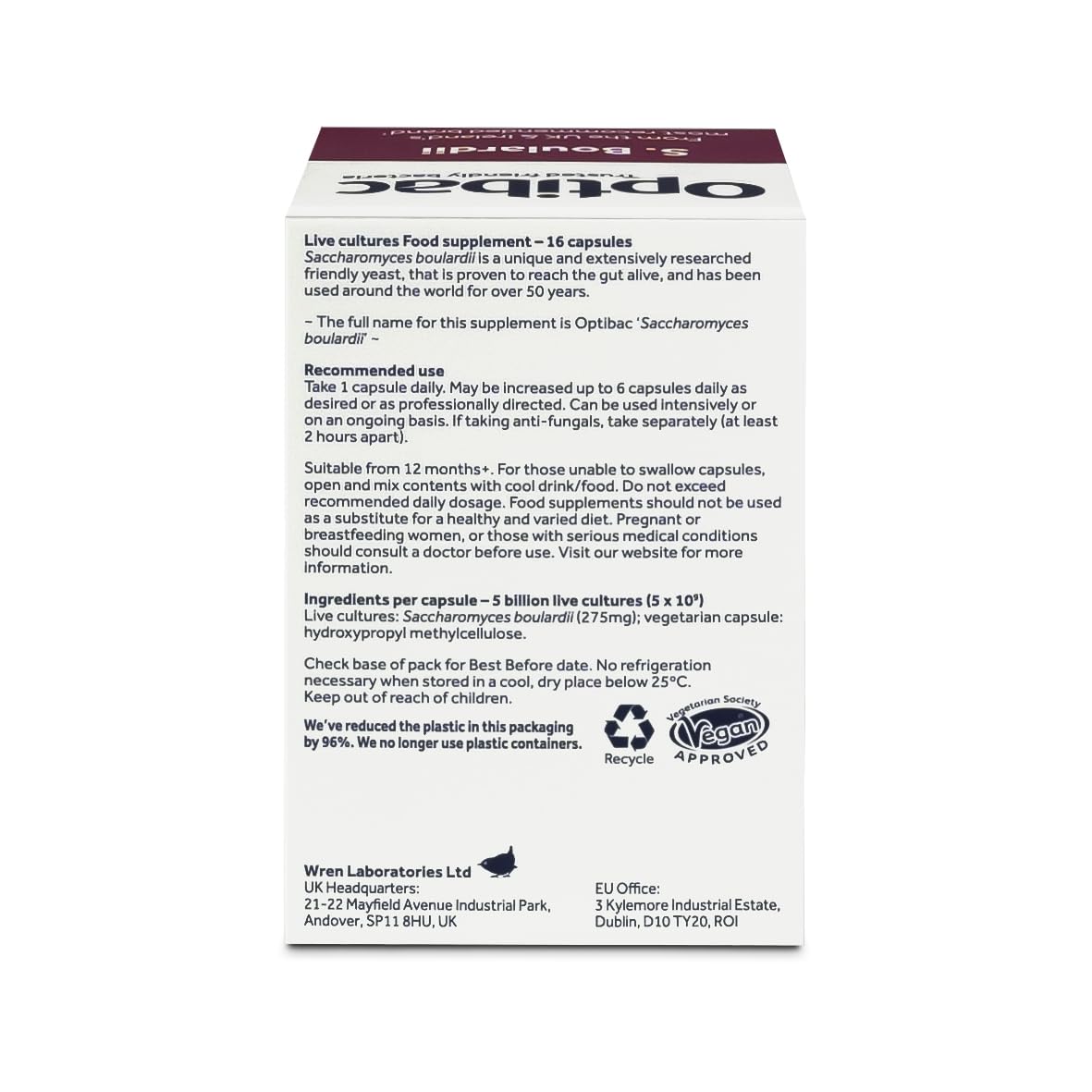 Daily digestive aid with probiotics