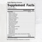 Daily digestive enzymes with bromelain and lactase