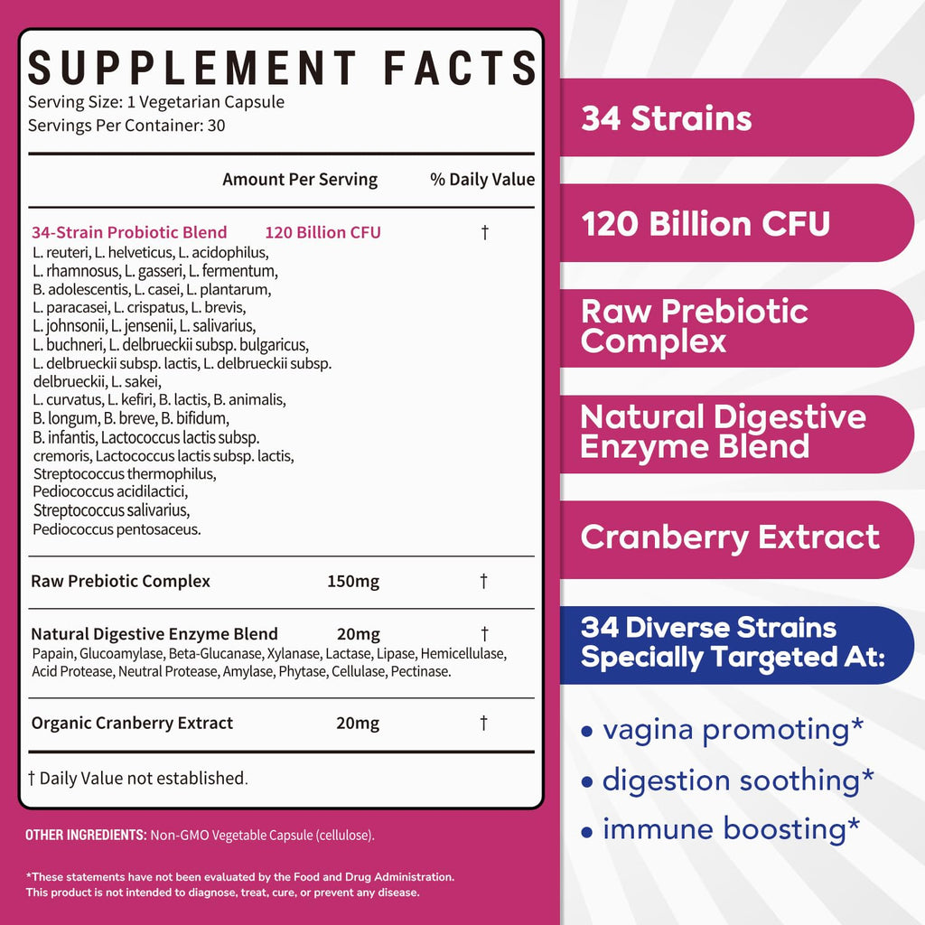 daily digestive health probiotics capsules