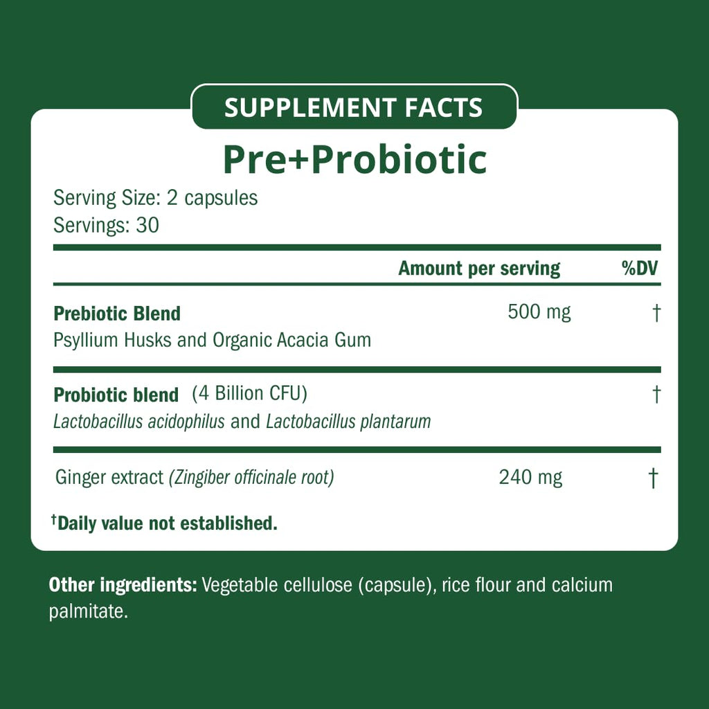 Daily digestive health with probiotics