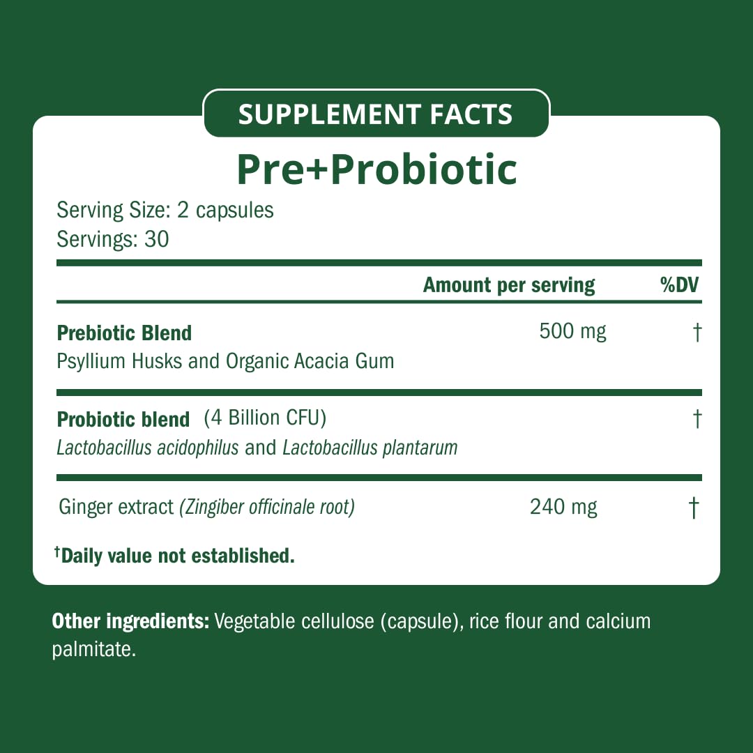 Daily digestive health with probiotics