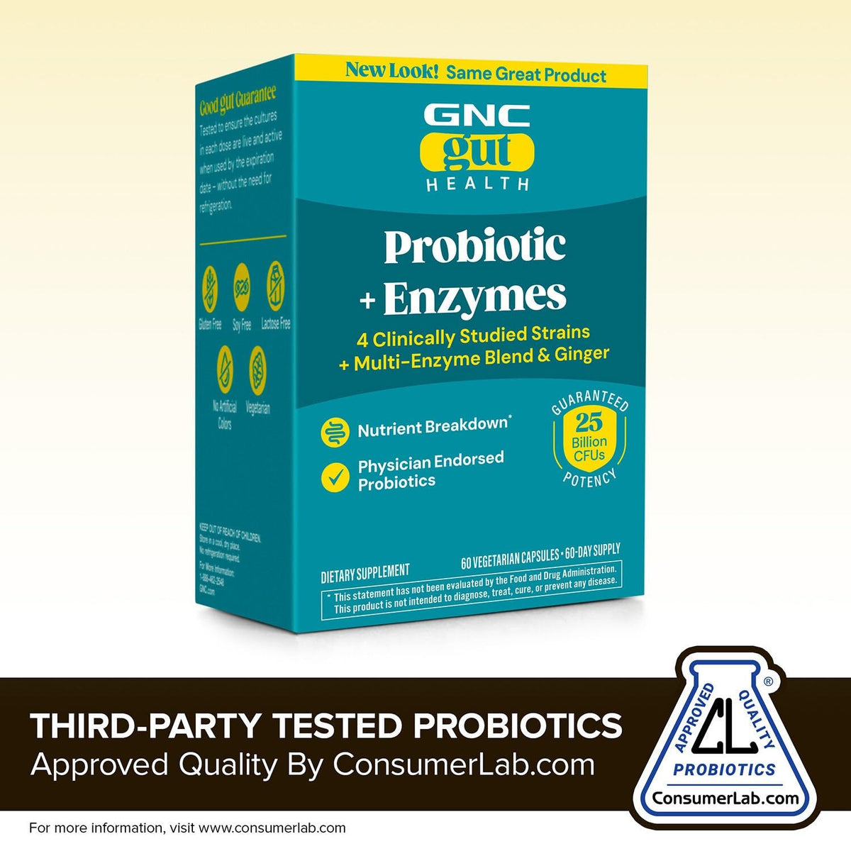 Daily digestive health with probiotics