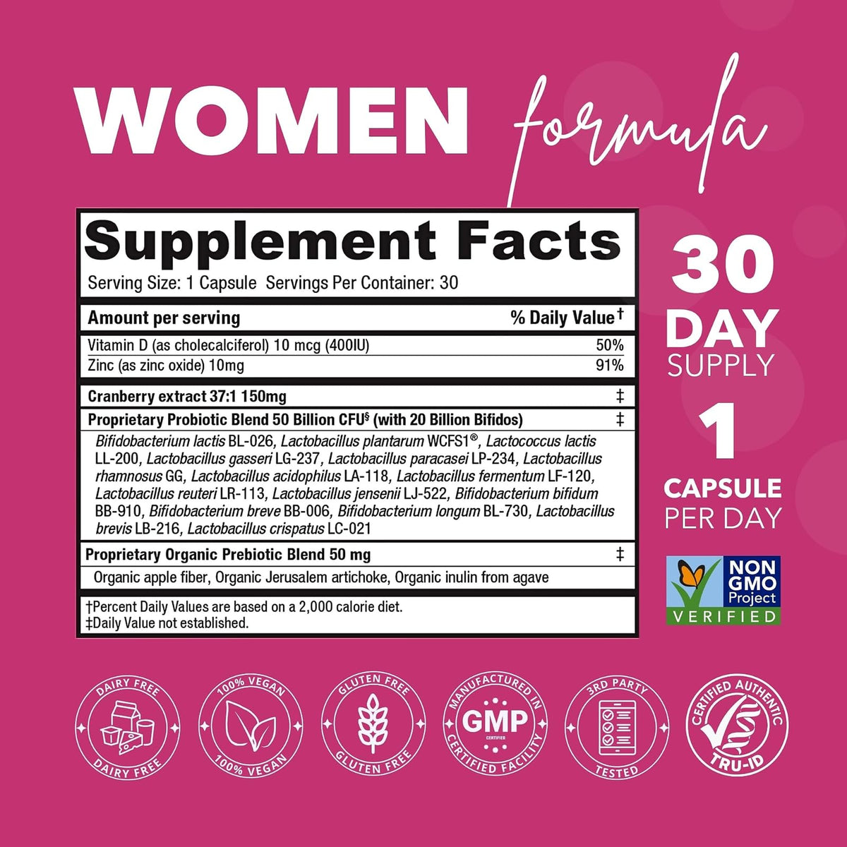 daily digestive support for women