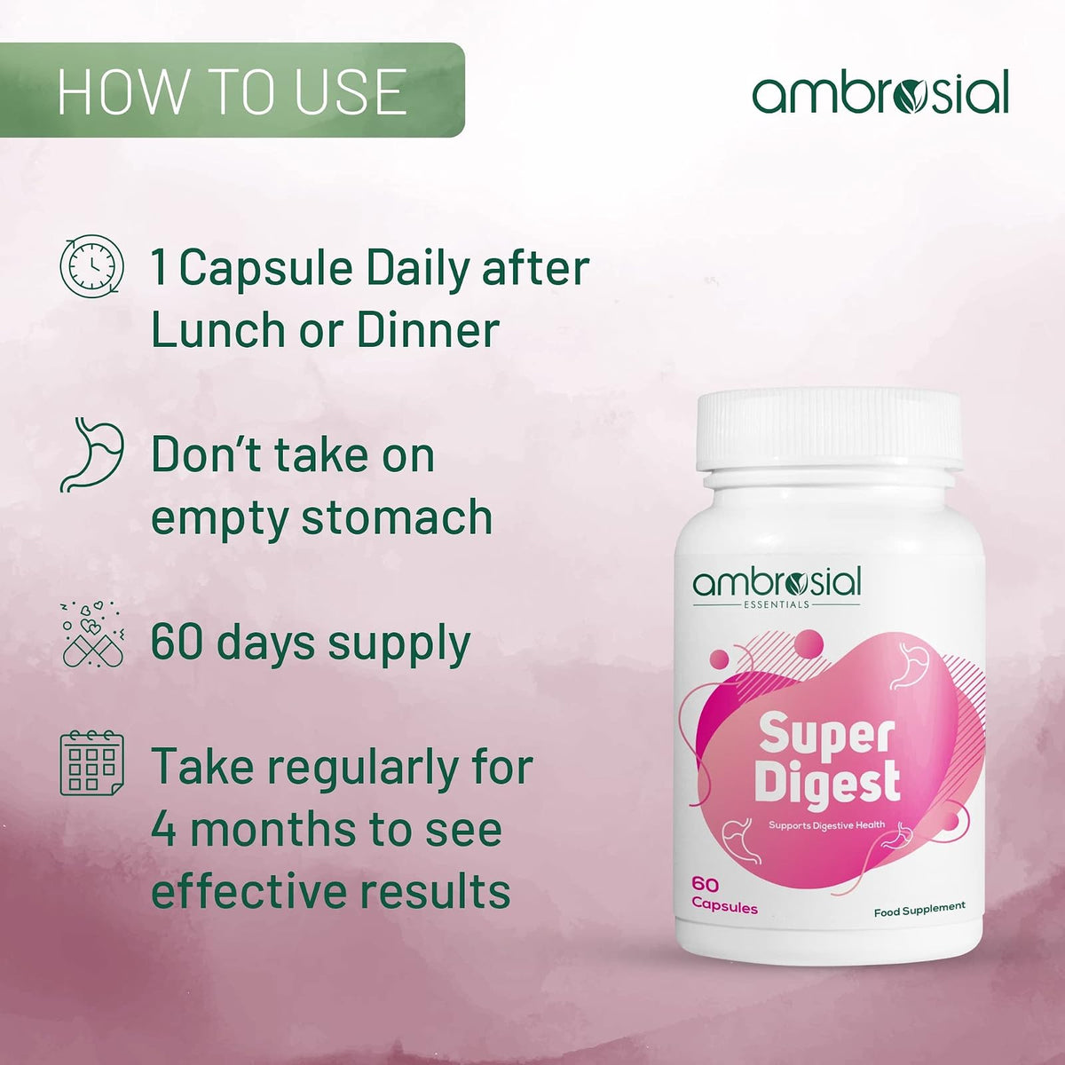 daily digestive support with AMBROSIAL enzymes