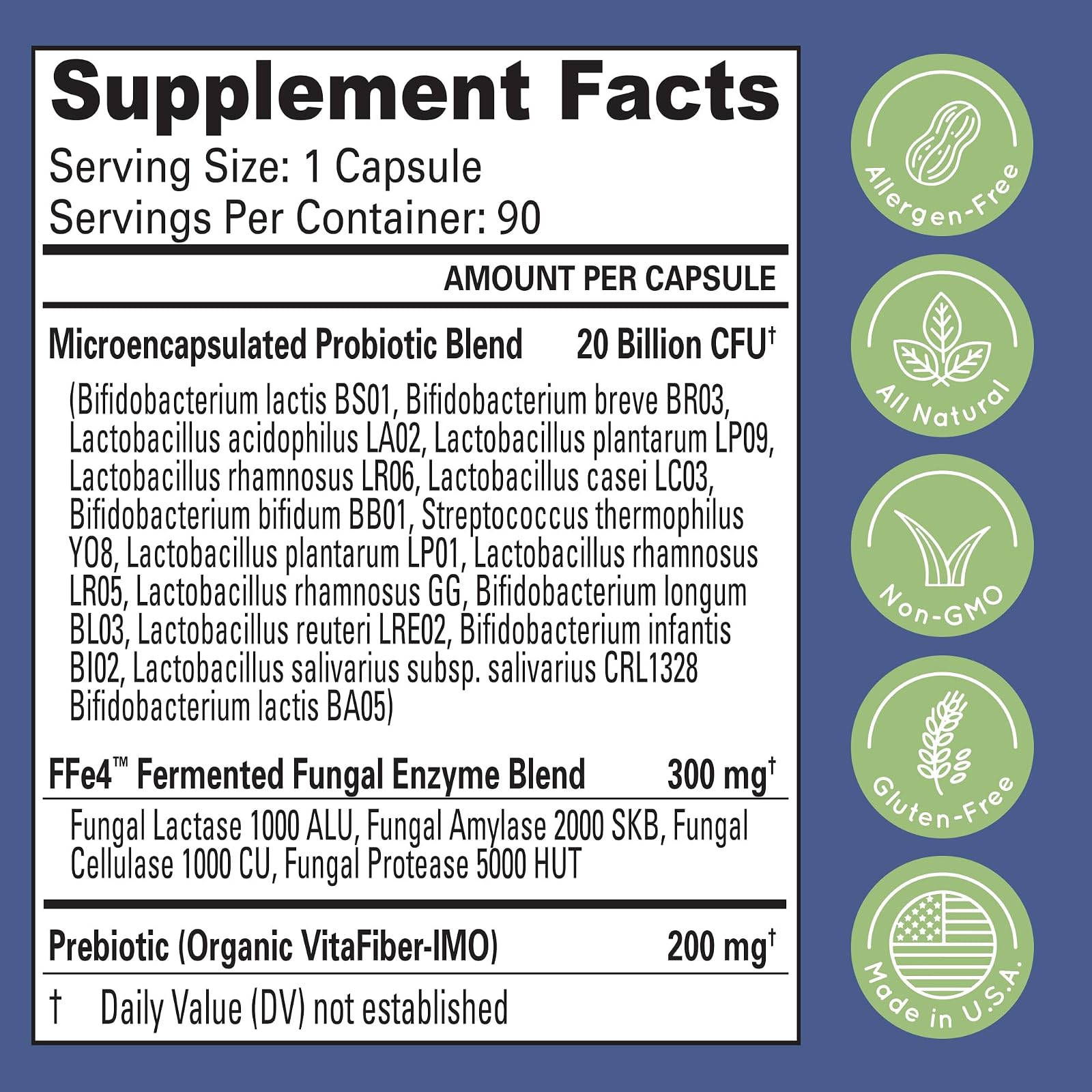 daily digestive support with probiotics