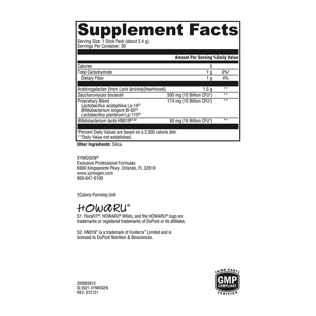 Daily digestive support with XYMOGEN ProbioMax