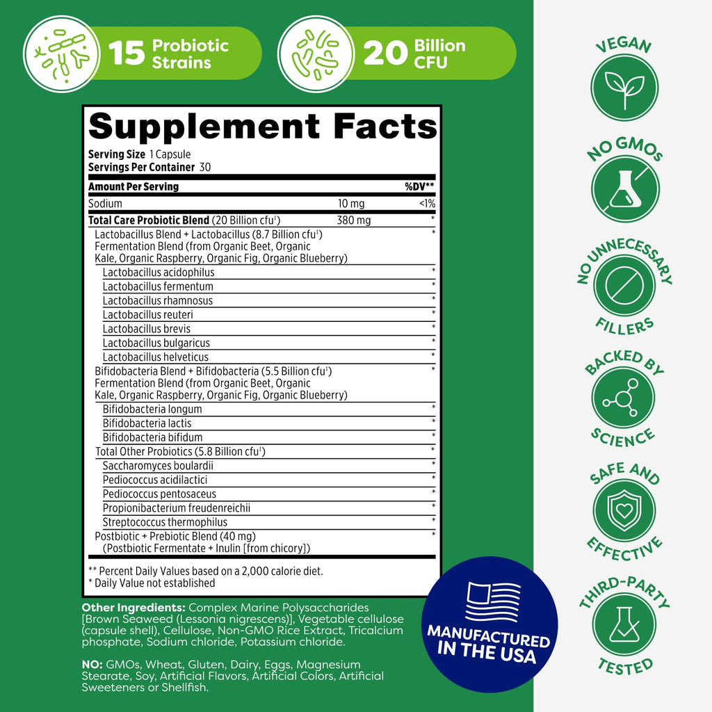 Daily digestive wellness probiotics
