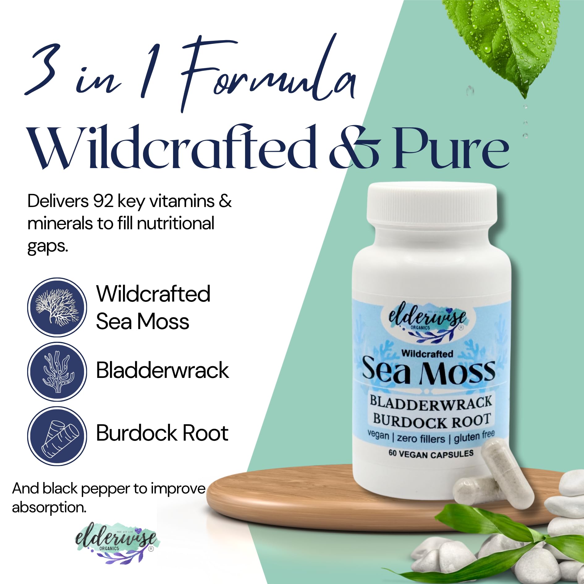 Daily dose of 1400 mg sea moss
