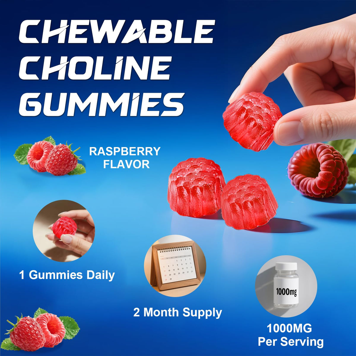 Daily dose of Citicoline in gummies