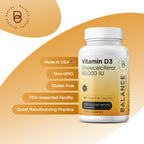 Daily dose of Vitamin D3 capsules