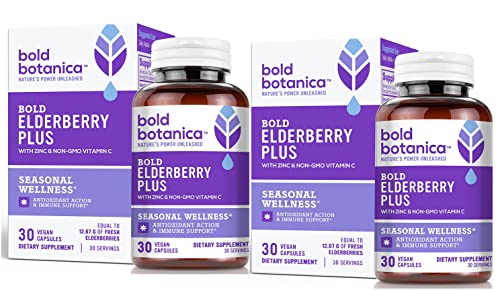 Daily elderberry capsules for health