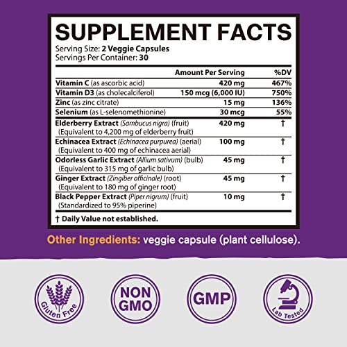 daily elderberry capsules for immunity