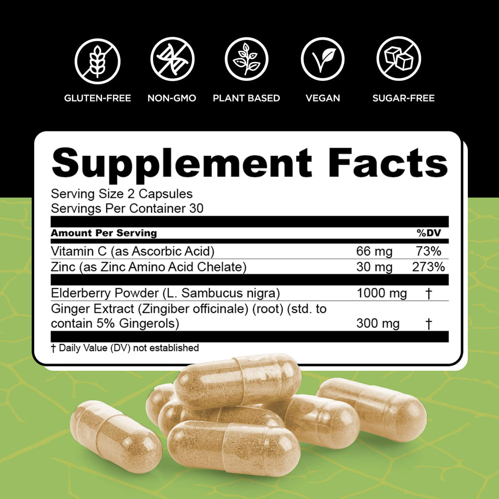 daily elderberry capsules for wellness