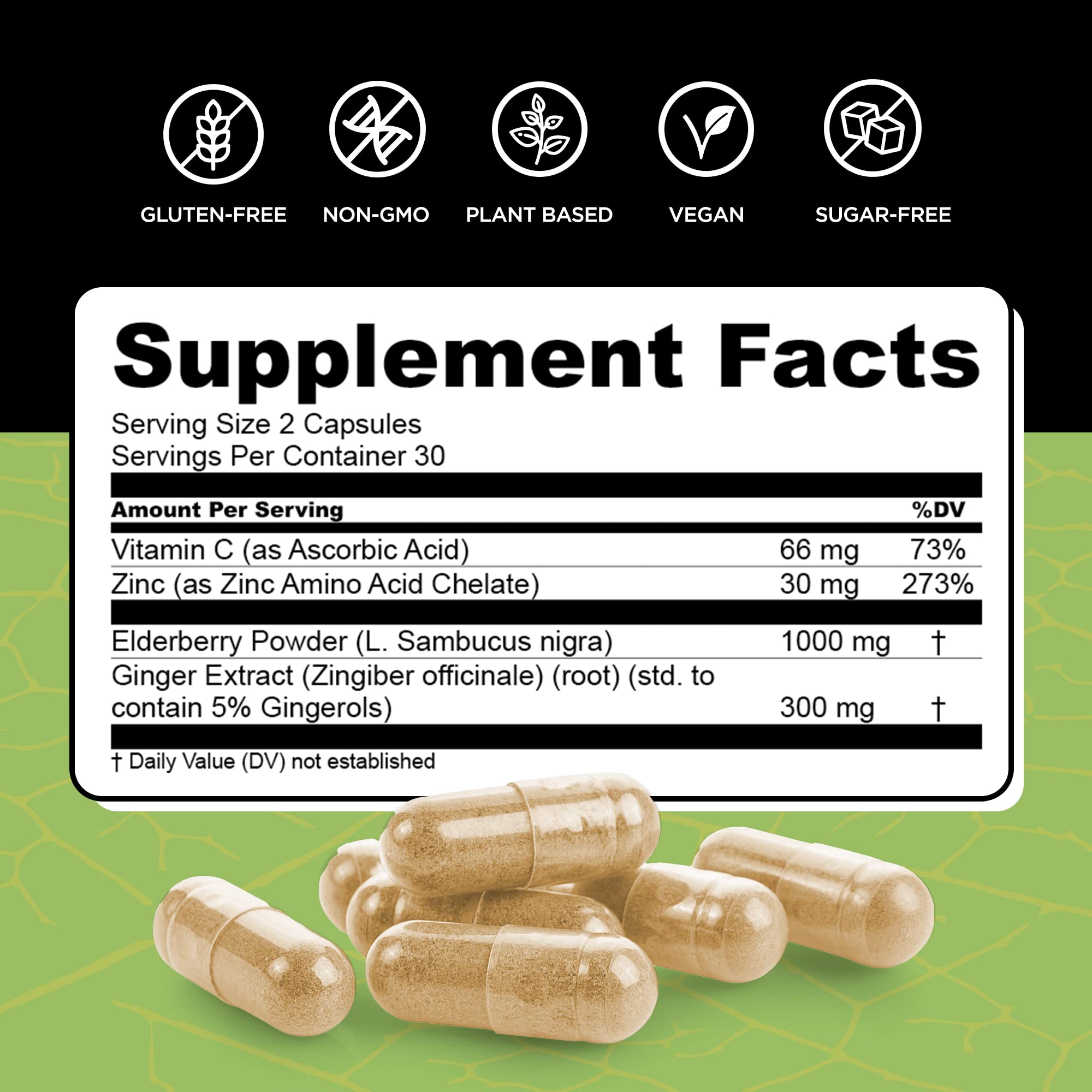 daily elderberry capsules for wellness