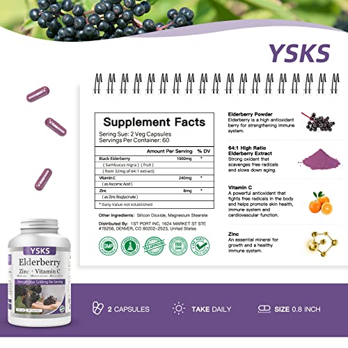 daily elderberry capsules with zinc and vitamin C