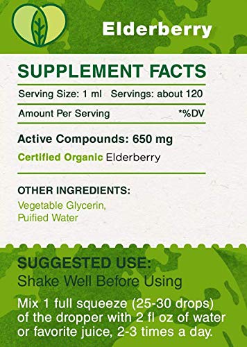 daily elderberry dosage recommendations