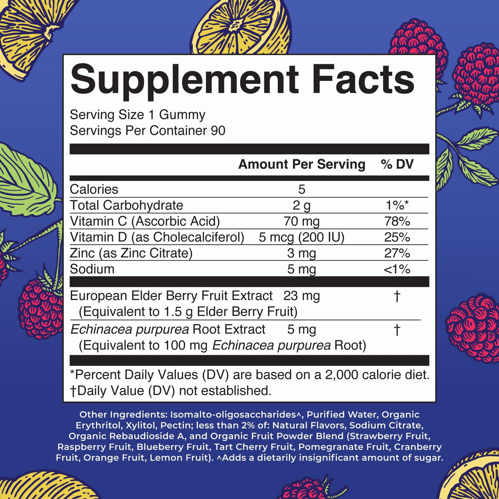 daily elderberry gummies for adults