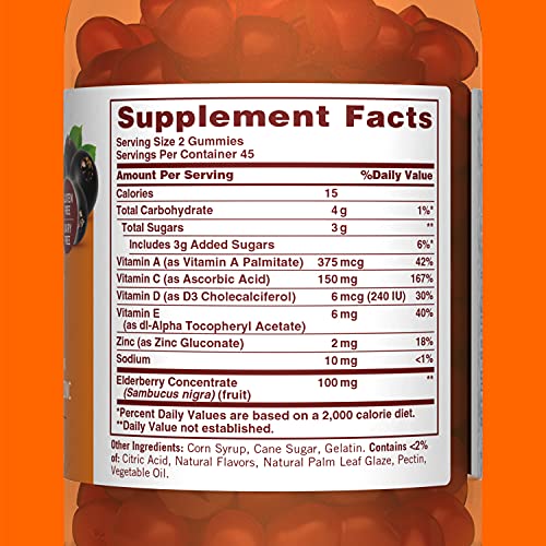 Daily elderberry gummies for adults