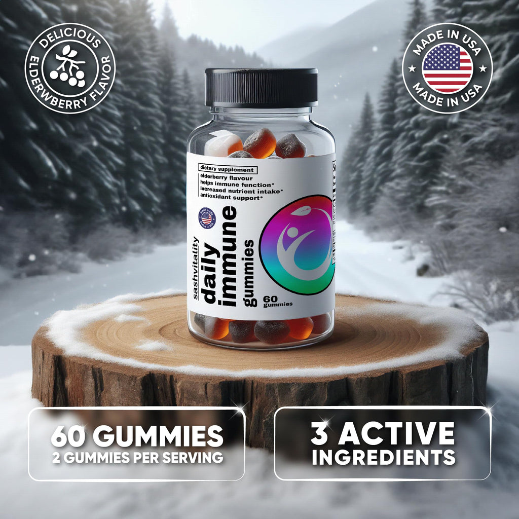 Daily elderberry gummies for immune support