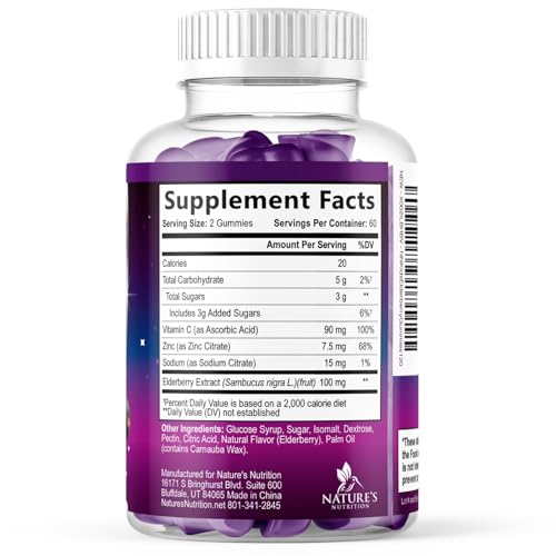 daily elderberry gummies for kids health